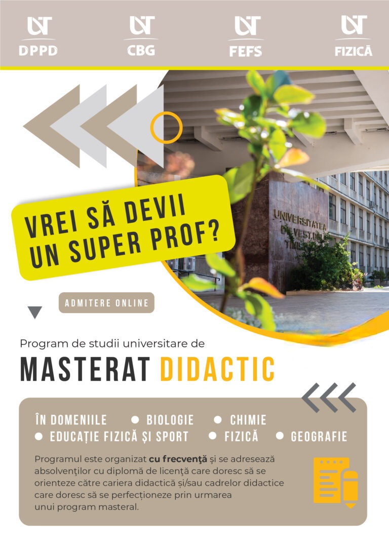 Masterat didactic – Dppd